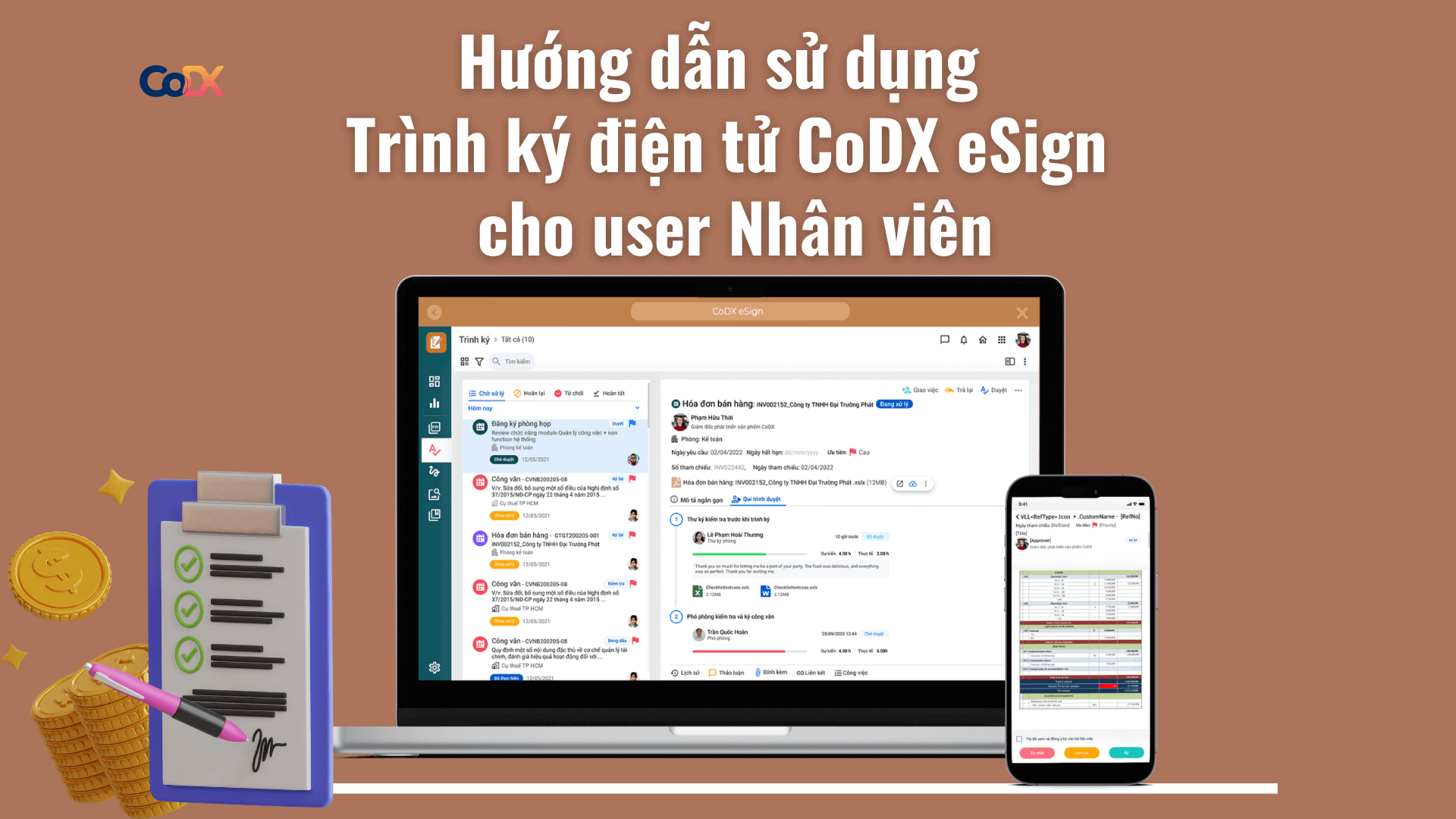 Hướng dẫn sử dụng CoDX eSign dành cho nhân viên