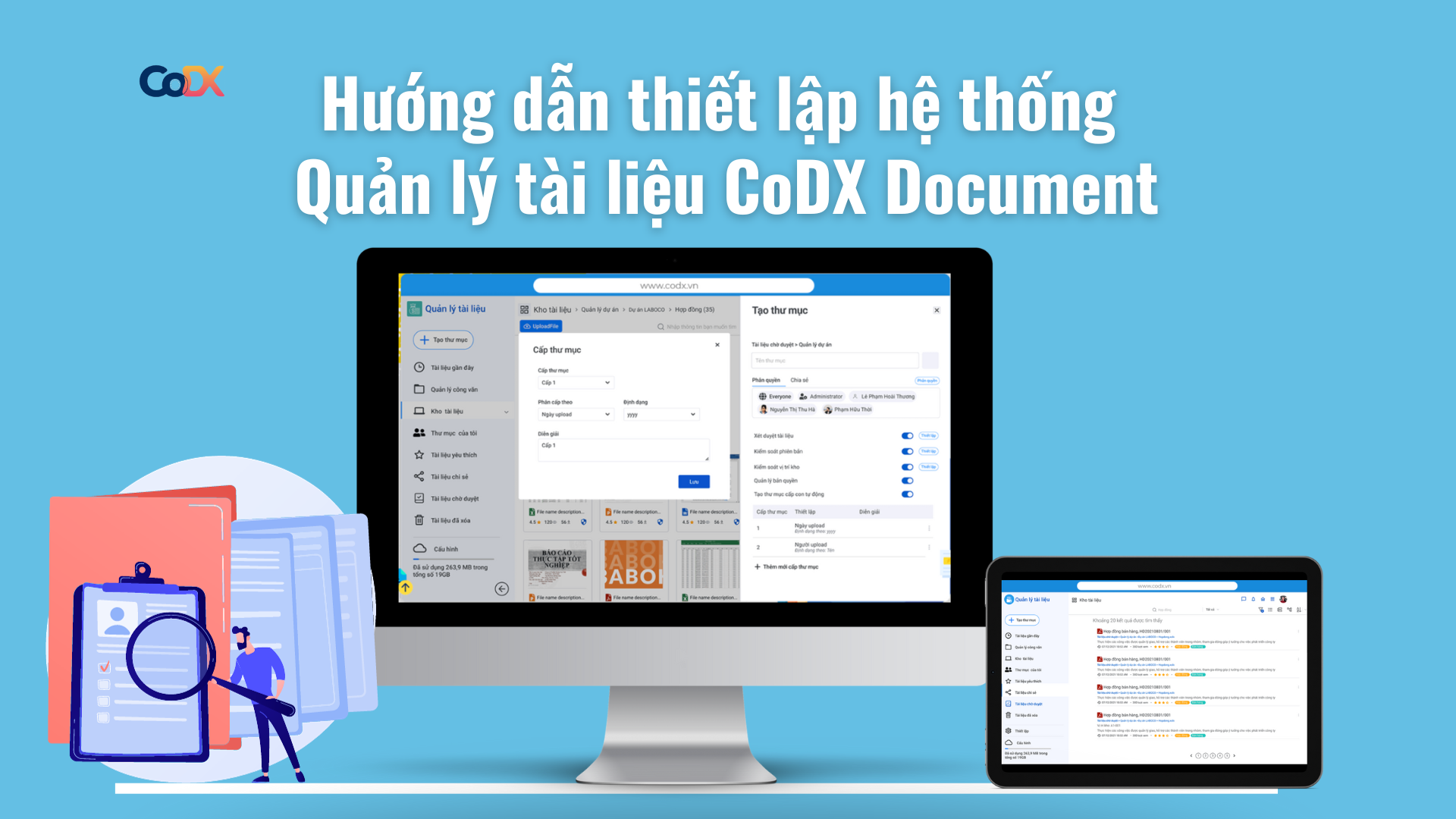 Hướng dẫn thiết lập hệ thống CoDX Document