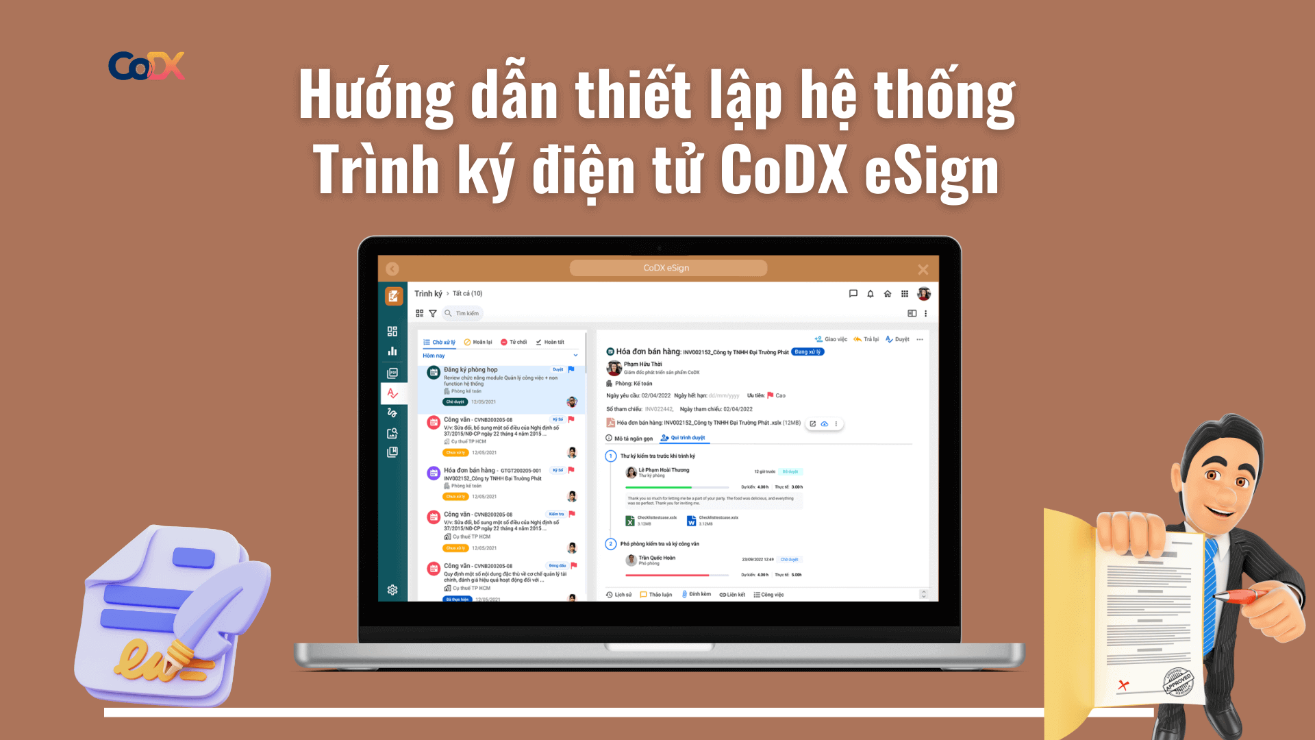Hướng dẫn thiết lập hệ thống CoDX eSign