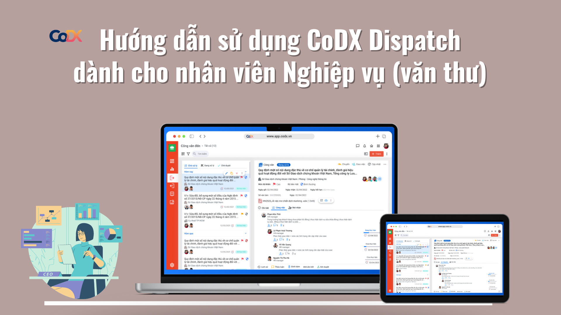 Hướng dẫn sử dụng CoDX Dispatch cho nhân viên nghiệp vụ