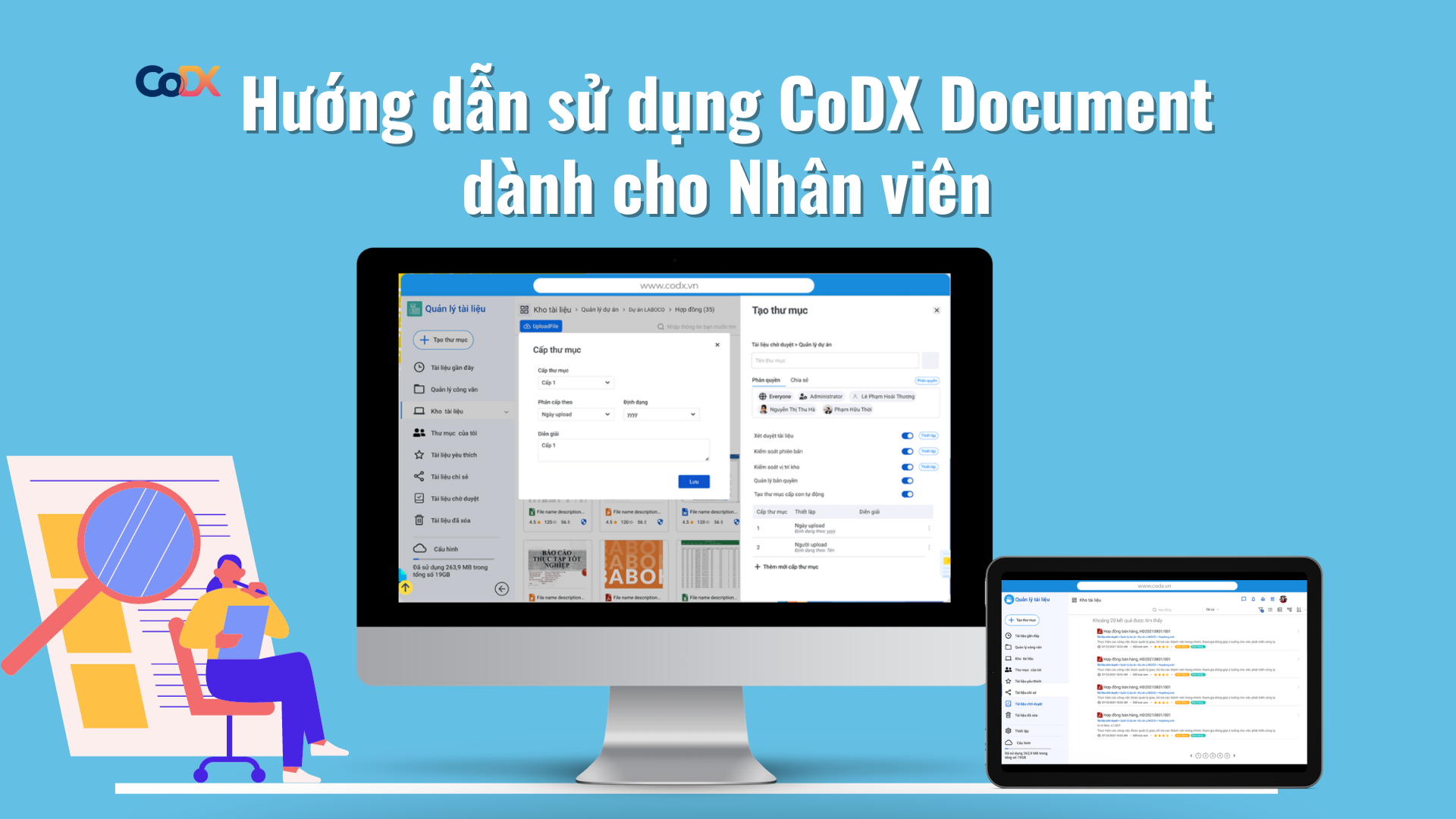 Hướng dẫn sử dụng CoDX Document cho nhân viên